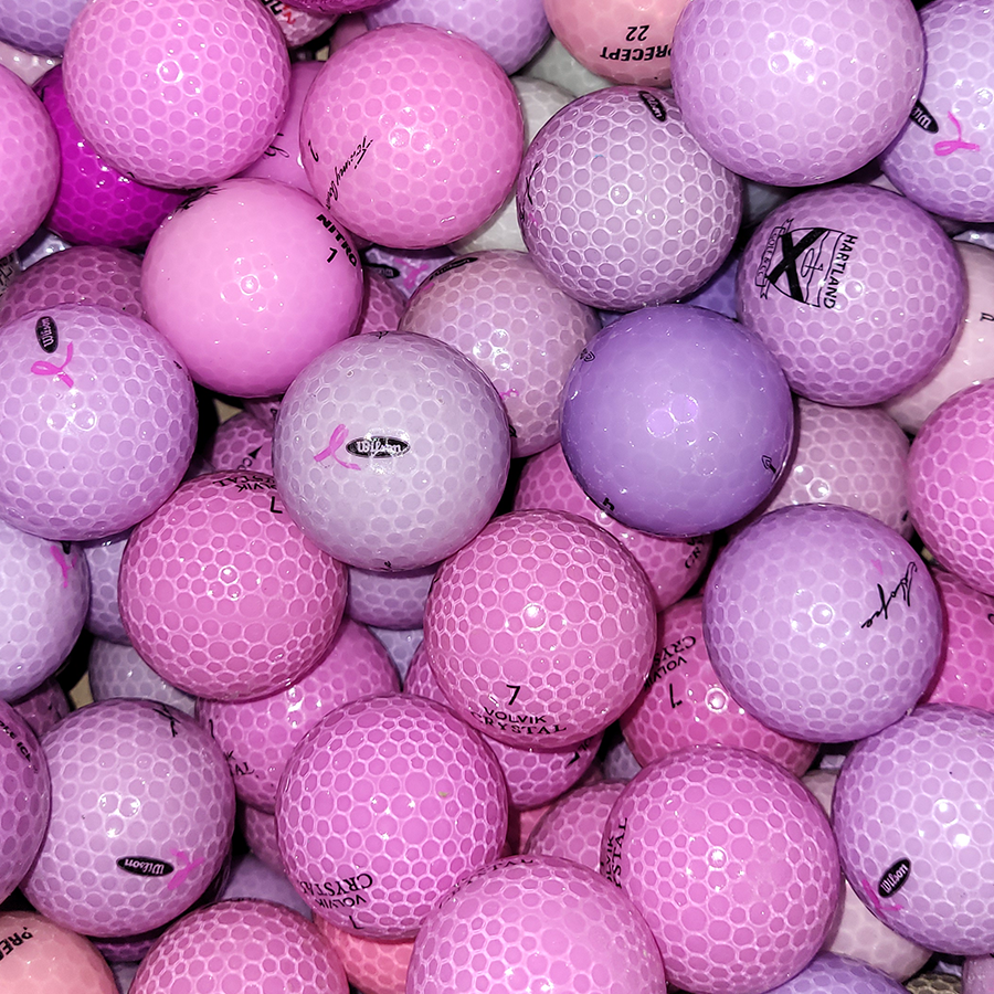 Assorted Purple Crystal Mix used golf balls - Foundgolfballs.com– Found ...