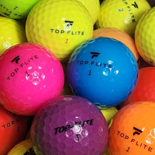 Top Flite Color Mix Used Golf Balls | Foundgolfballs.com