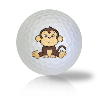 Cute Golf Balls - Cute Sitting Monkey - Foundgolfballs.com– Found Golf ...