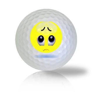 Worried And Stressed Emoticon Golf Balls Used Golf Balls ...